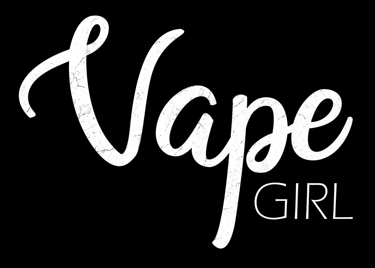 'Vape Girl Vaper' Poster, picture, metal print, paint by Anziehend ...