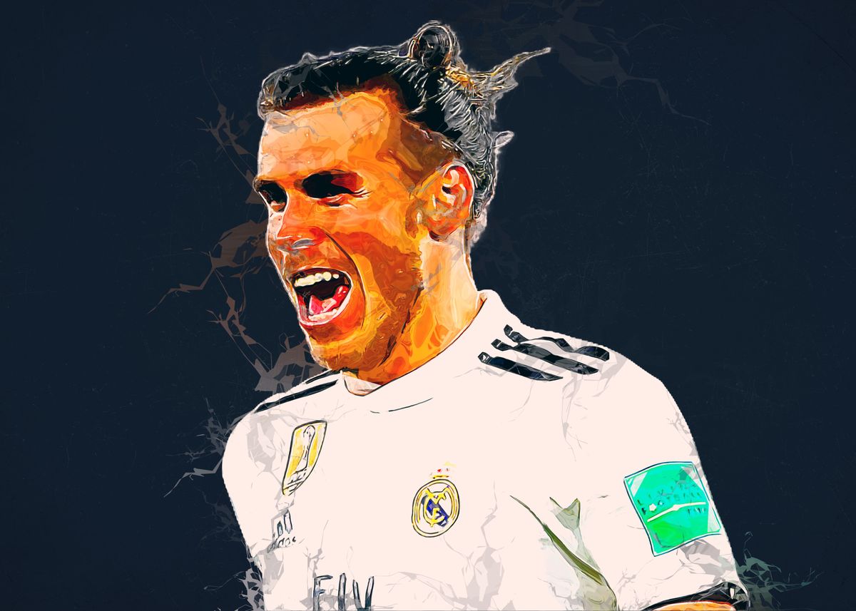 'Gareth Bale' Poster, picture, metal print, paint by Hipolito Wendorf ...