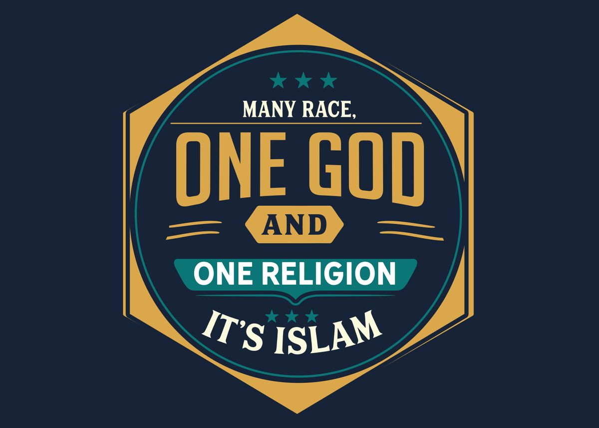 'One god one religion' Poster, picture, metal print, paint by baraiko ...