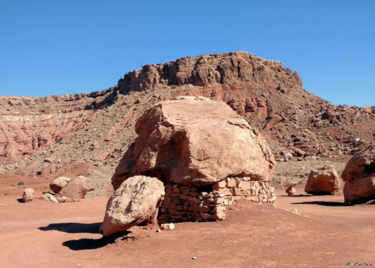'Stone House' Poster, picture, metal print, paint by Robert Felan ...