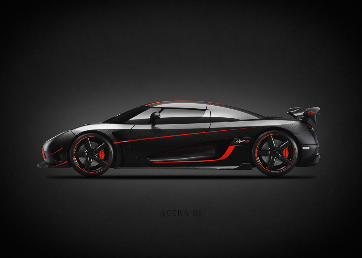 'The Agera RS' Poster, picture, metal print, paint by RogueDesign ...