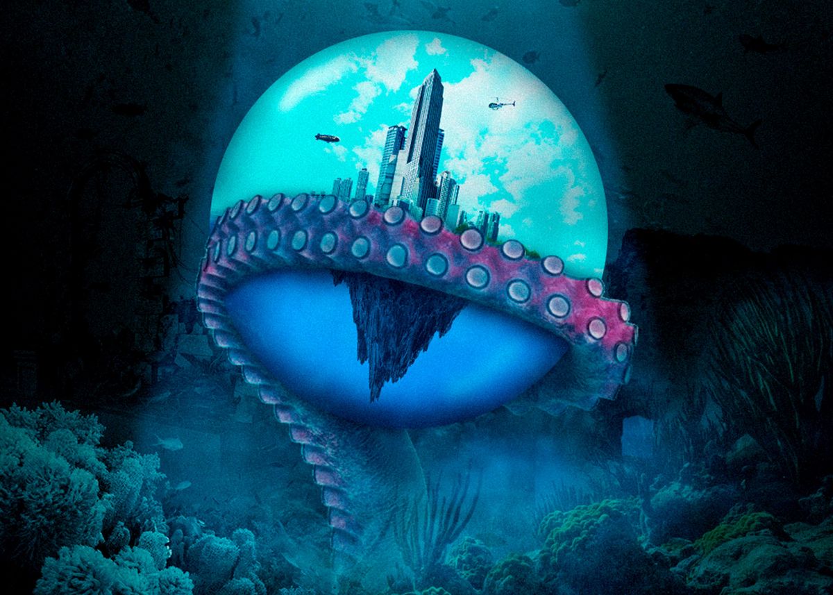 'Lost City Art' Poster, picture, metal print, paint by MarakaS | Displate