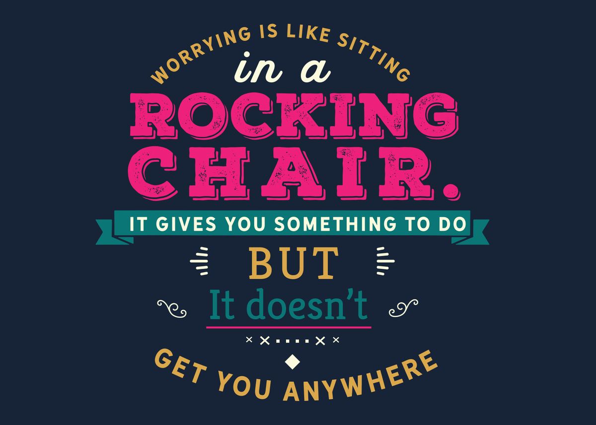 'sitting in a rocking chair' Poster by baraiko eiji | Displate