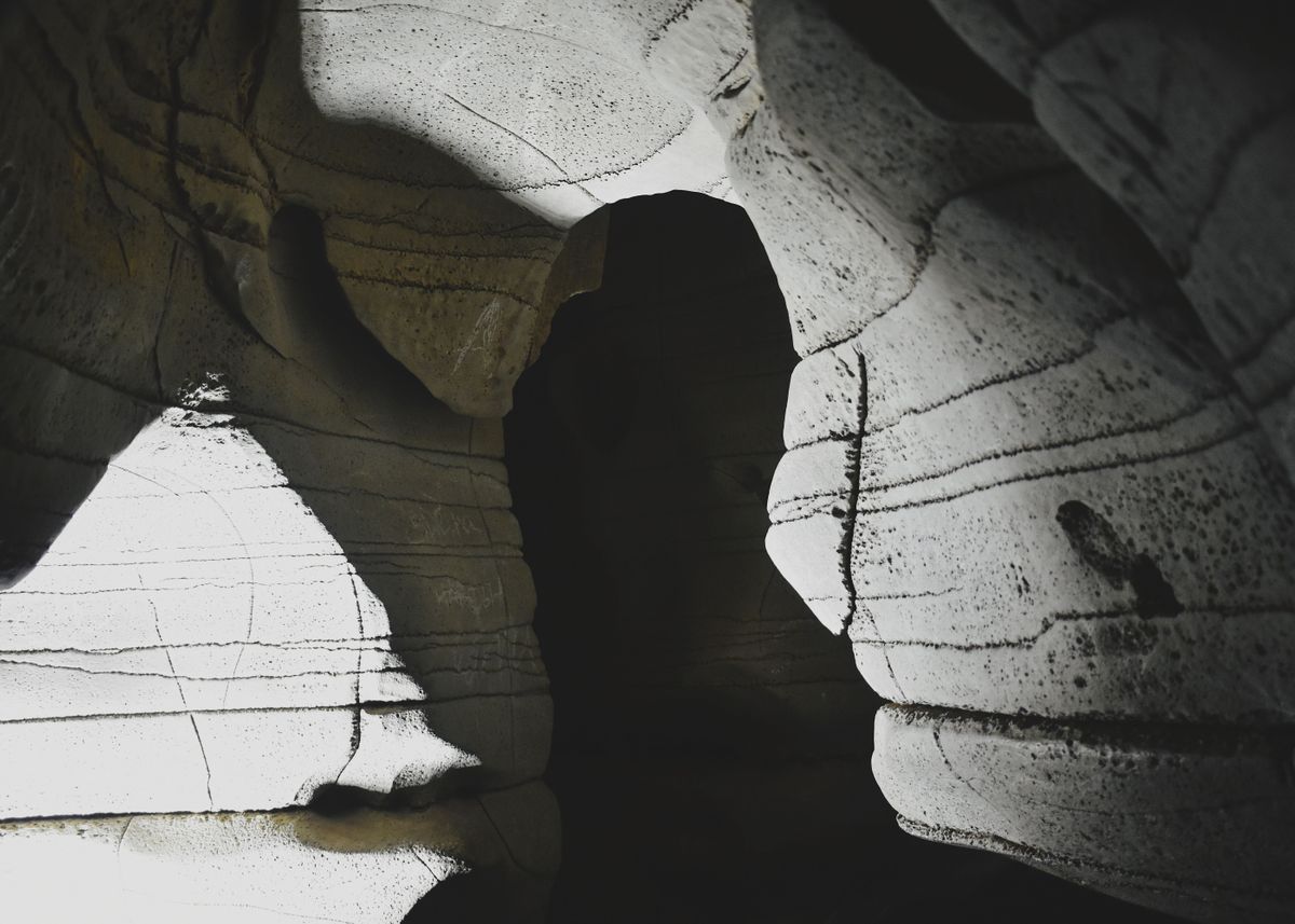 'Cave' Poster, picture, metal print, paint by Ravindra Kumar | Displate