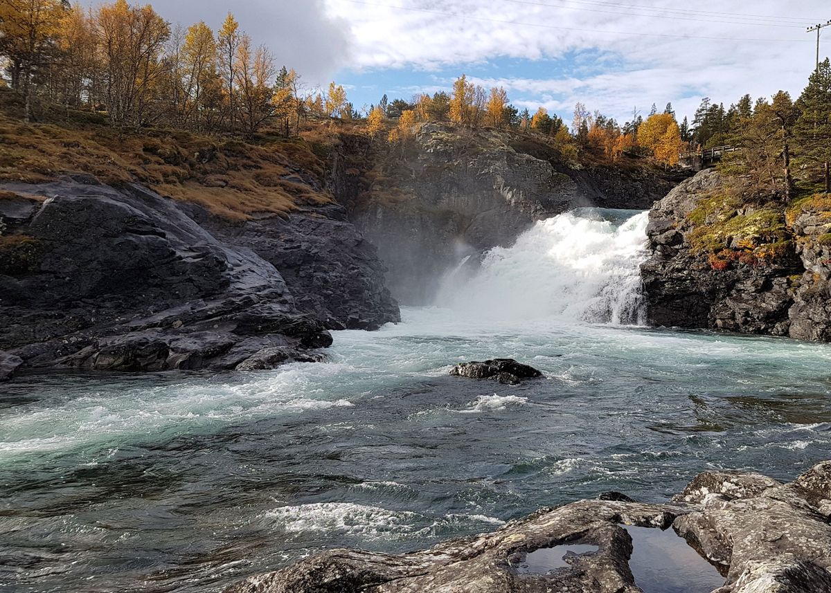 'Norwegian falls ' Poster, picture, metal print, paint by Tim and Stijn ...