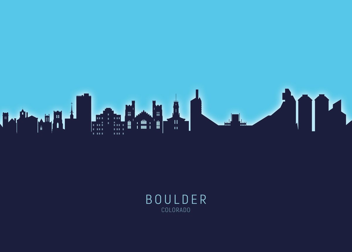 'Boulder Skyline Colorado' Poster by Michael Tompsett | Displate