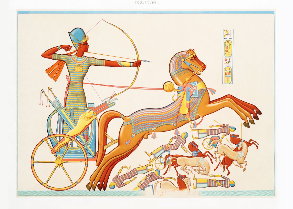 'Ramses fight' Poster, picture, metal print, paint by tony4urban | Displate