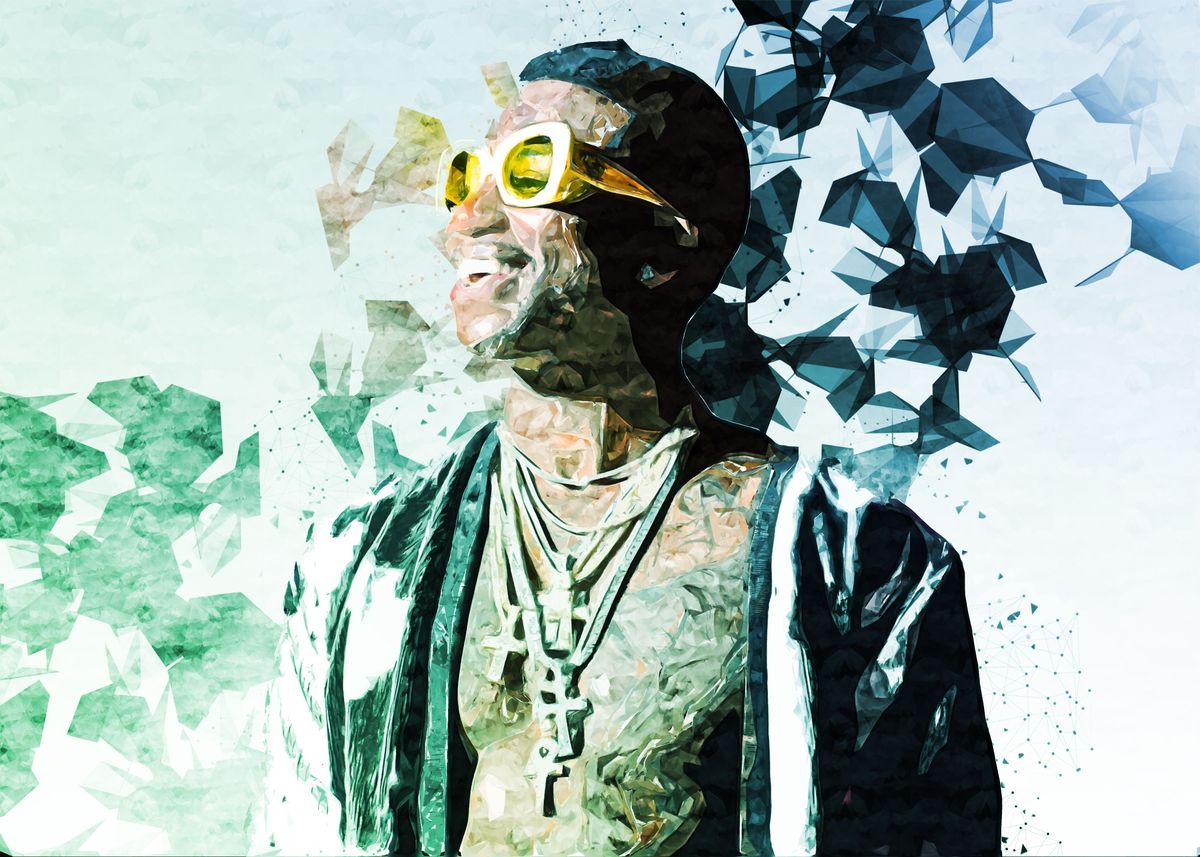 'Gucci Mane' Poster, picture, metal print, paint by Franklin Ruben ...