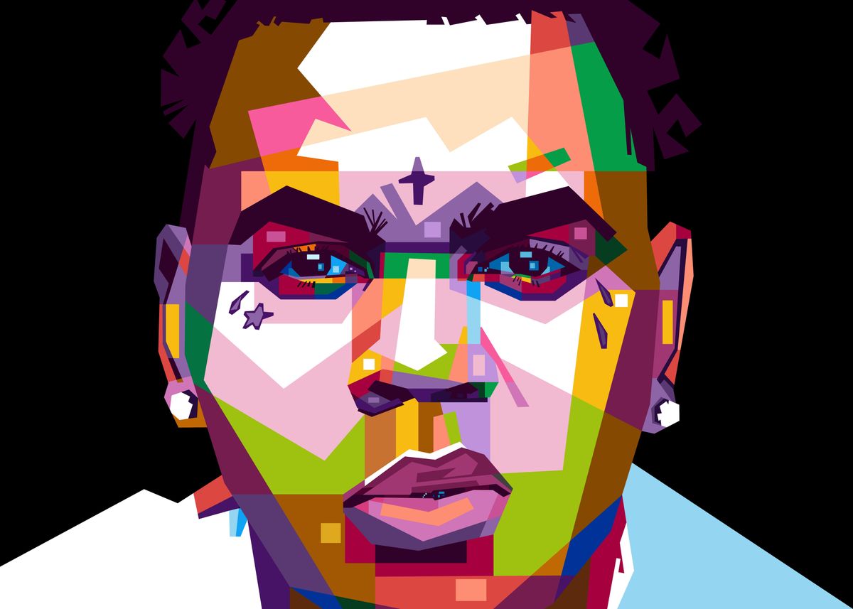 'Kevin Gates' Poster, picture, metal print, paint by baturaja vector ...
