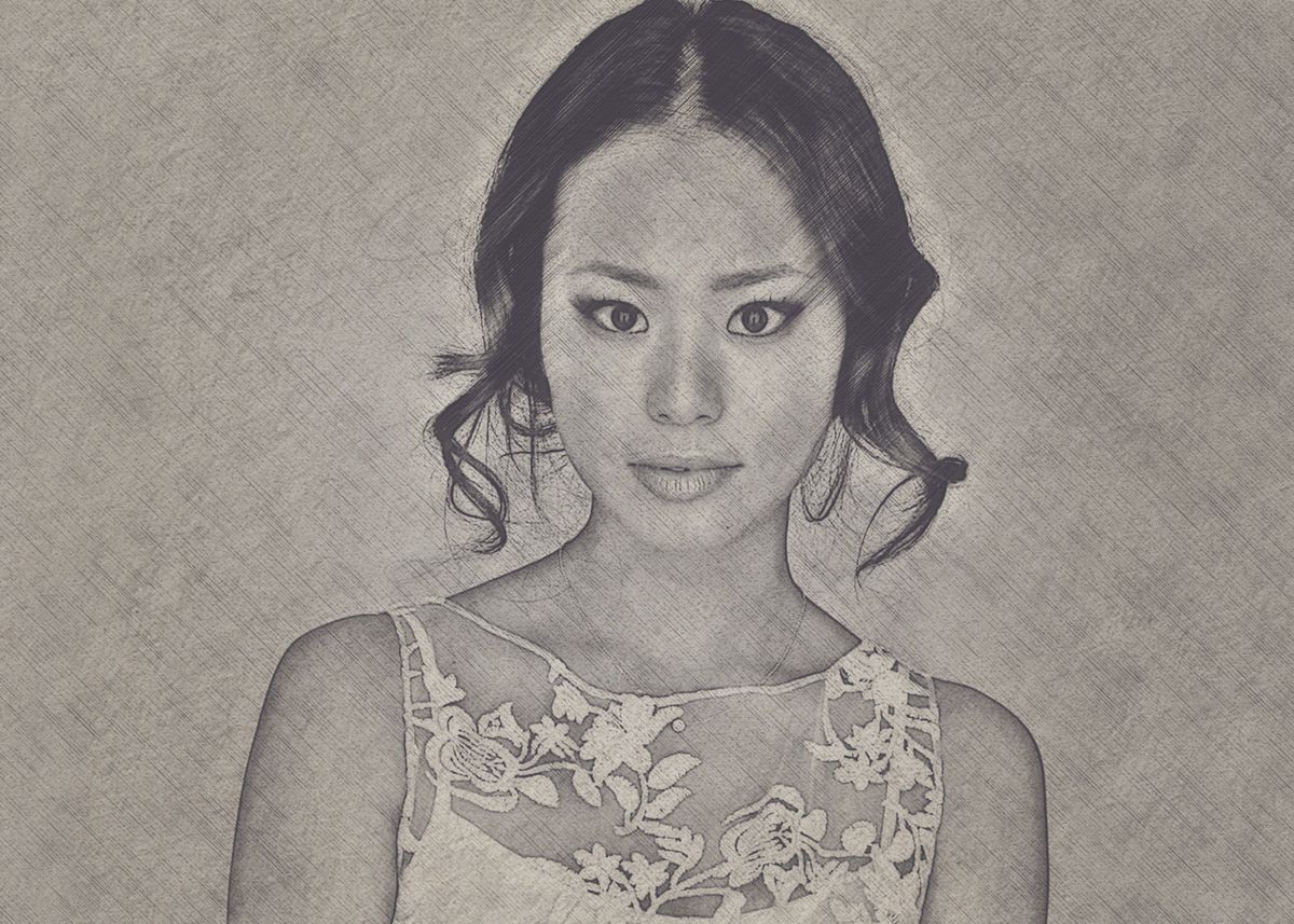 'Jamie Chung' Poster, picture, metal print, paint by John Smith | Displate