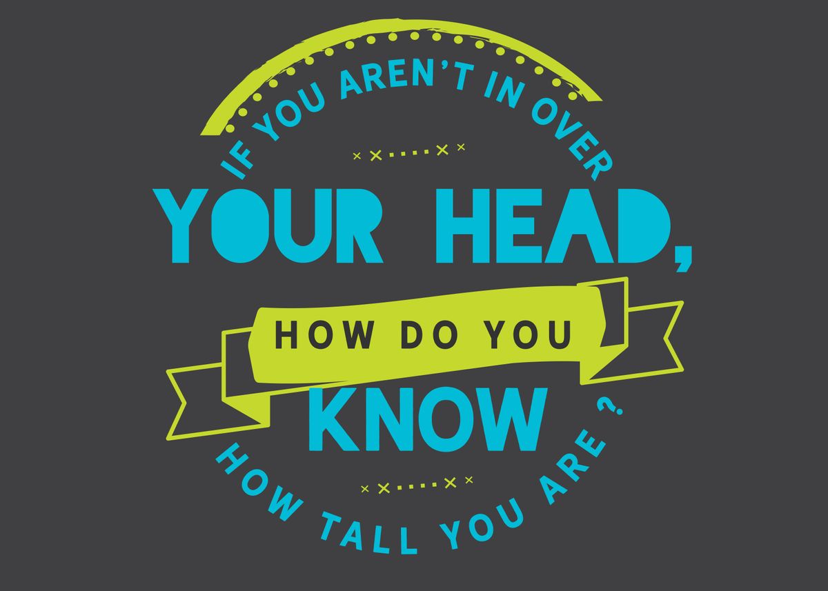 'over your head' Poster by baraiko eiji | Displate