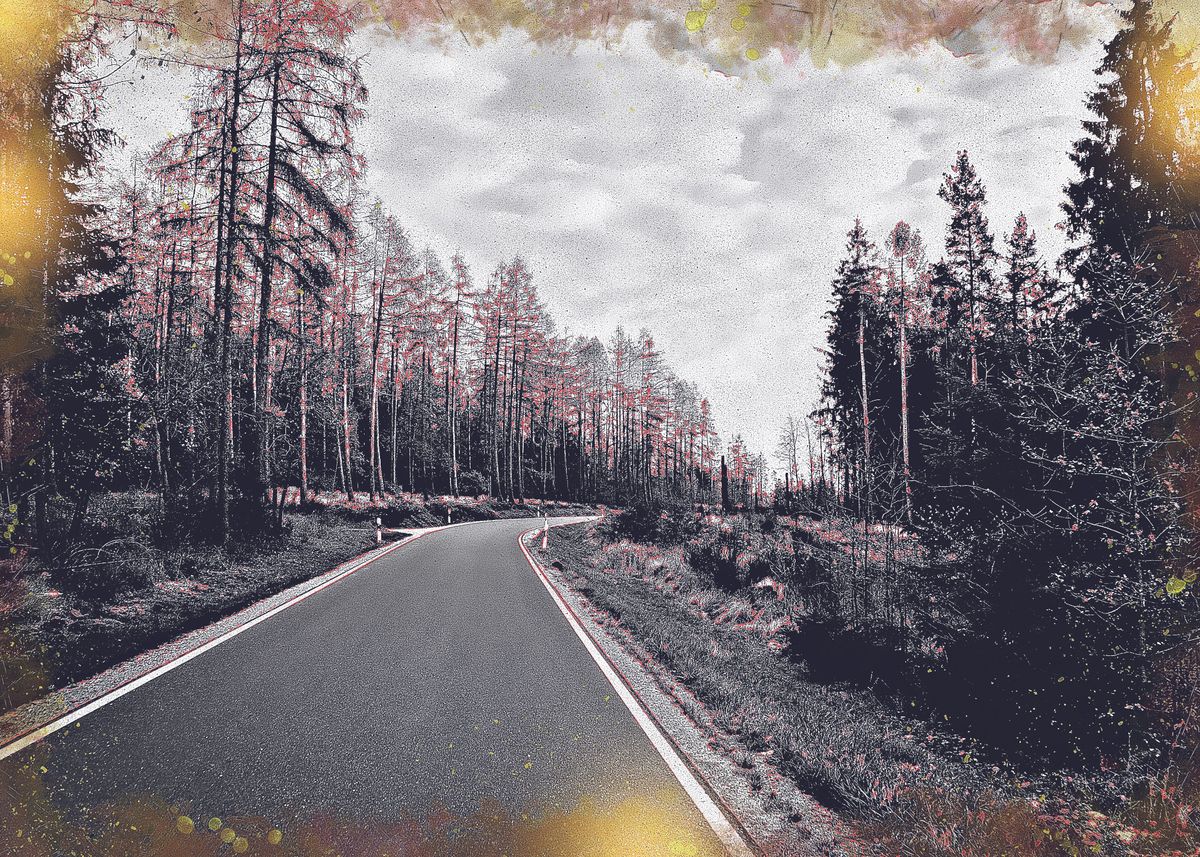 'country road' Poster by Haruka Studio | Displate