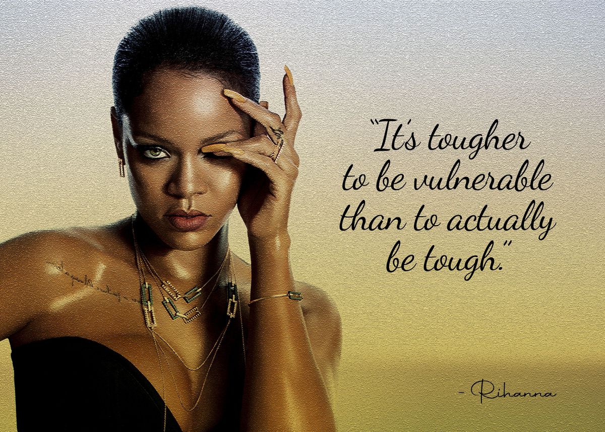 'Rihanna ' Poster, picture, metal print, paint by Anxhela Sufa | Displate
