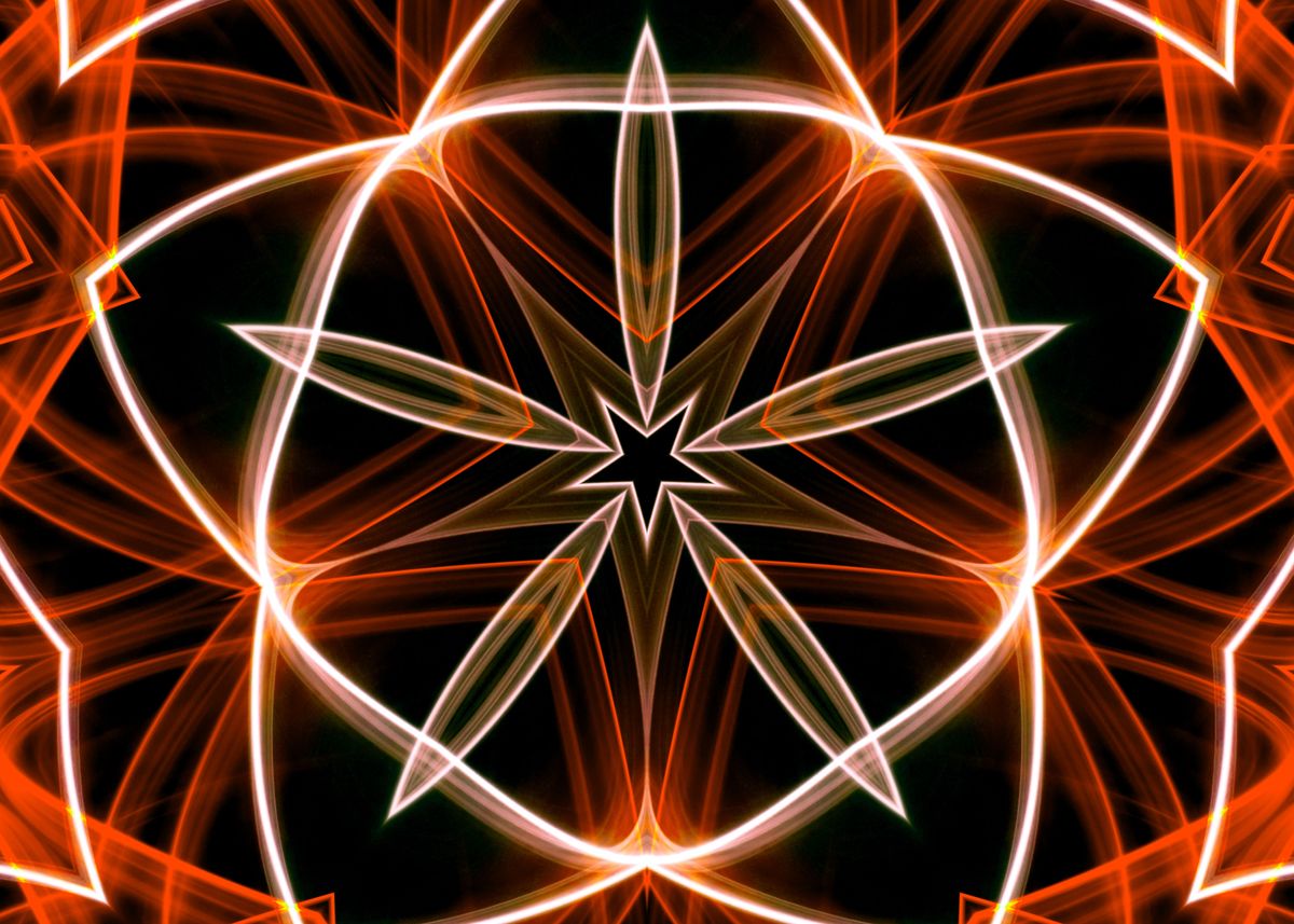 'Geometric Lights' Poster by AR1 | Displate