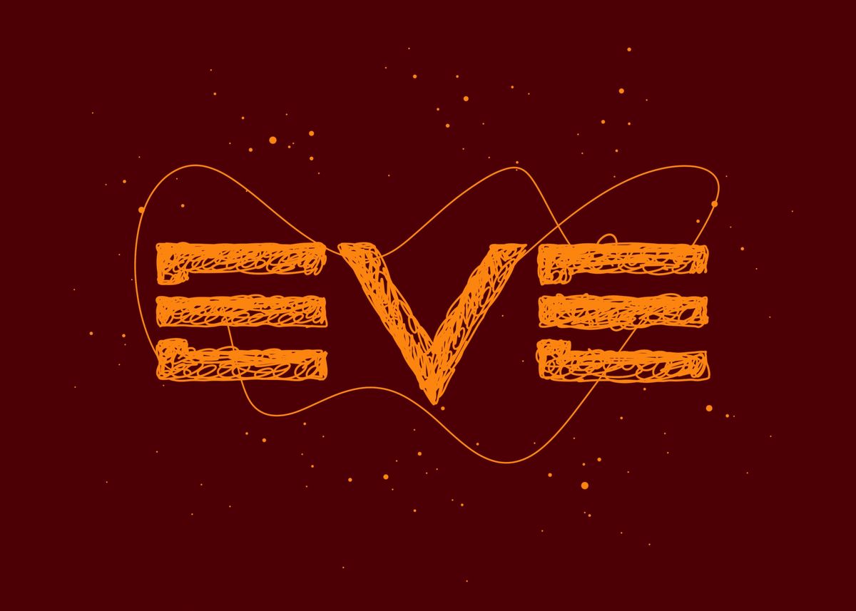 'Eve is Book Genesis Hebrew' Poster, picture, metal print, paint by ...