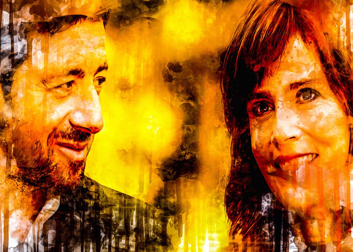 'Ange Et Gabrielle' Poster by Kaye Luca | Displate