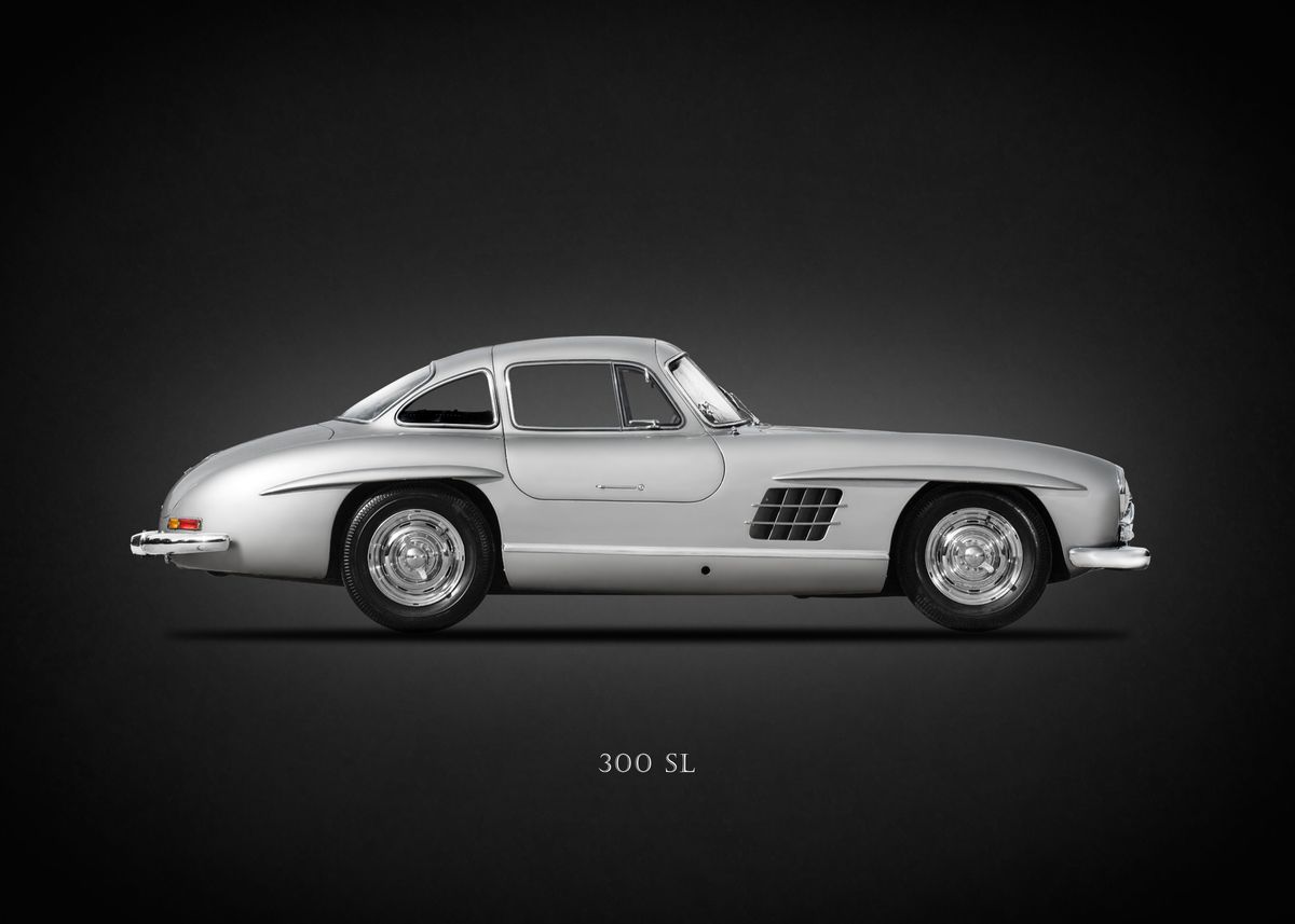 'The 300 SL' Poster, picture, metal print, paint by RogueDesign | Displate