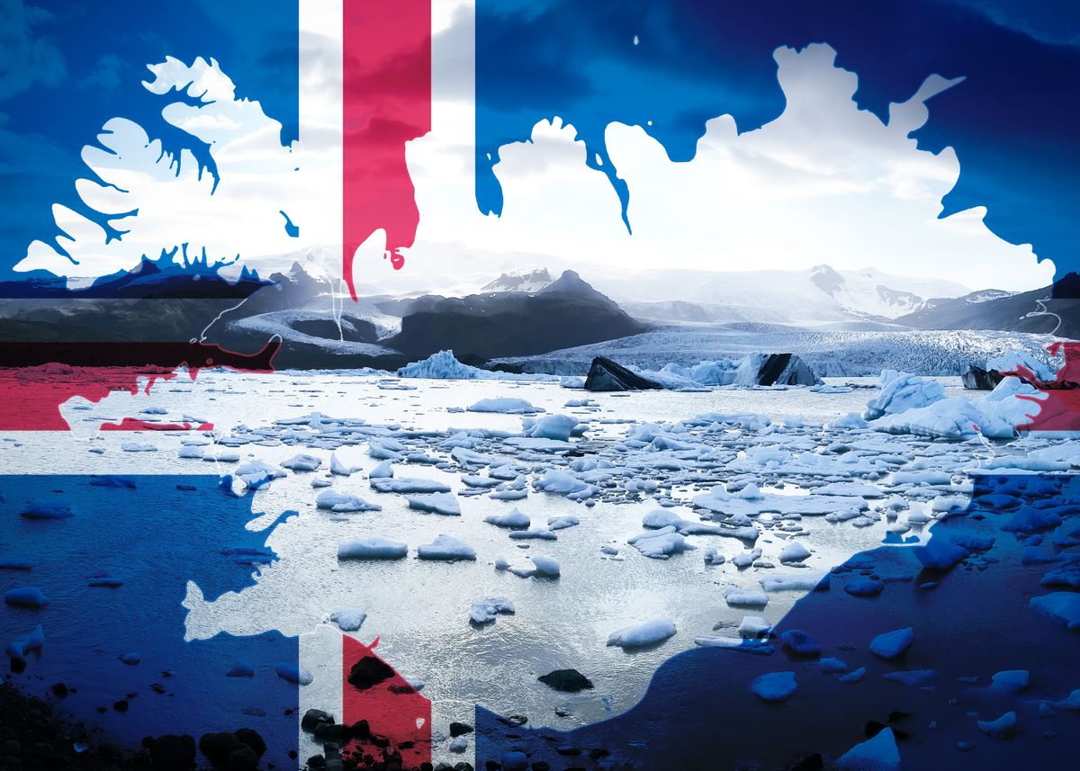 'Iceland travel' Poster, picture, metal print, paint by Groltard | Displate