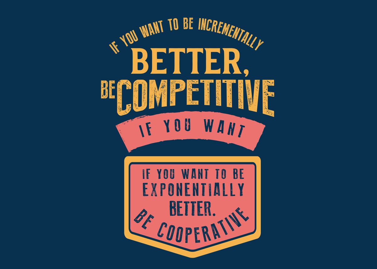 'Be cooperative' Poster, picture, metal print, paint by baraiko eiji ...