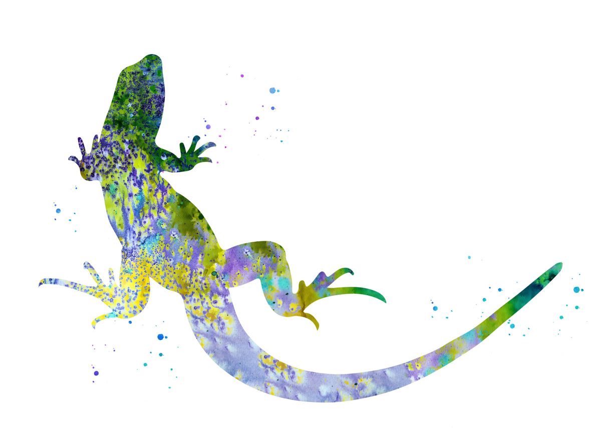 'Lizard ' Poster by Erzebet Prikel | Displate