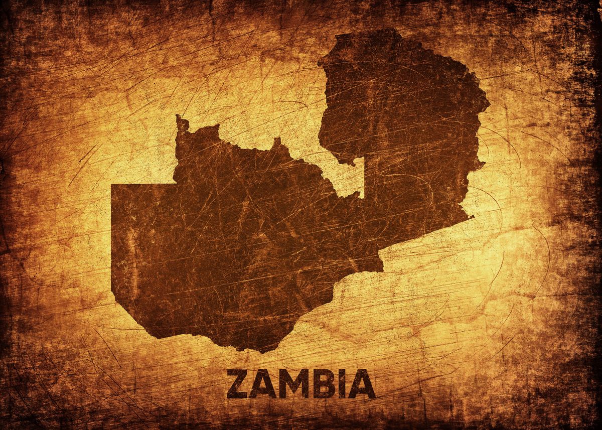 'Zambia Lusaka' Poster, picture, metal print, paint by SplashDesign ...