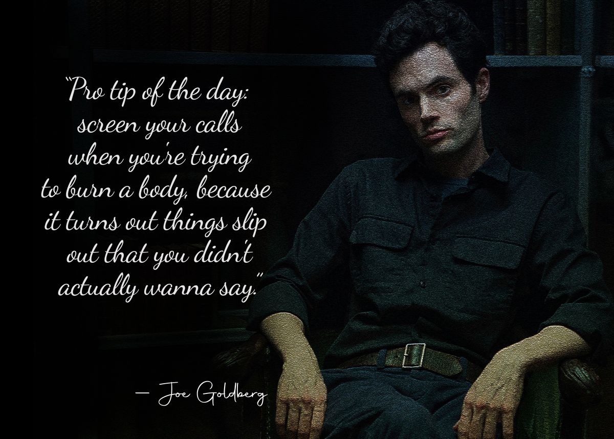 'Joe Goldberg' Poster by Anxhela Sufa | Displate