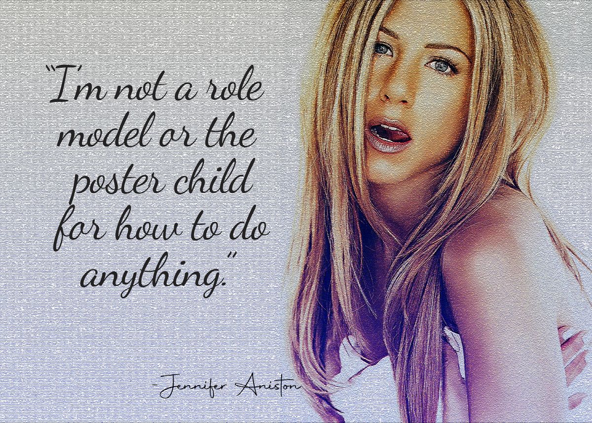'Jennifer Aniston' Poster by Anxhela Sufa | Displate