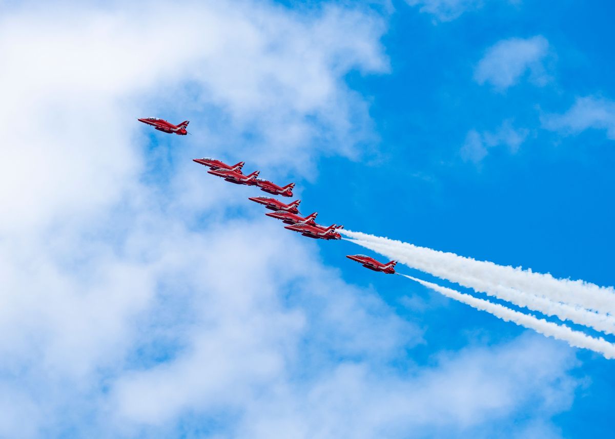 'The Red Arrows' Poster, picture, metal print, paint by Ricardo Costa ...