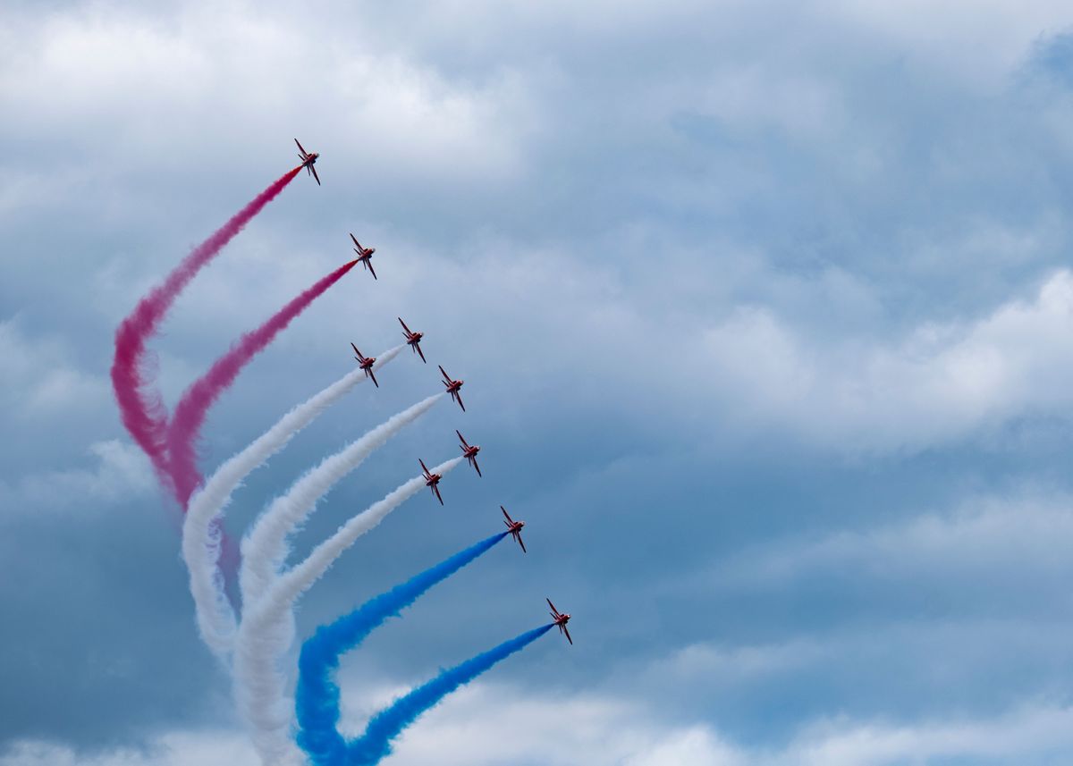 'The Red Arrows' Poster, picture, metal print, paint by Ricardo Costa ...