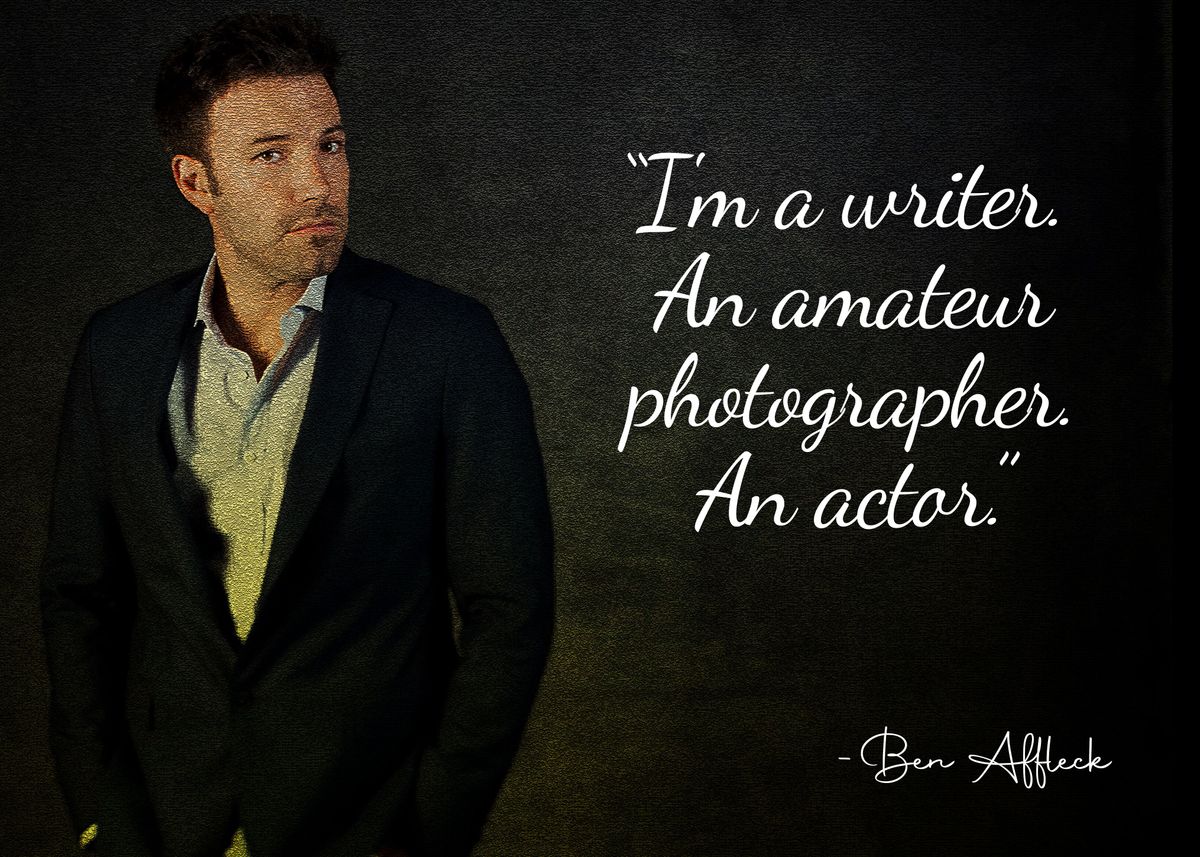 'Ben Affleck' Poster by Anxhela Sufa | Displate