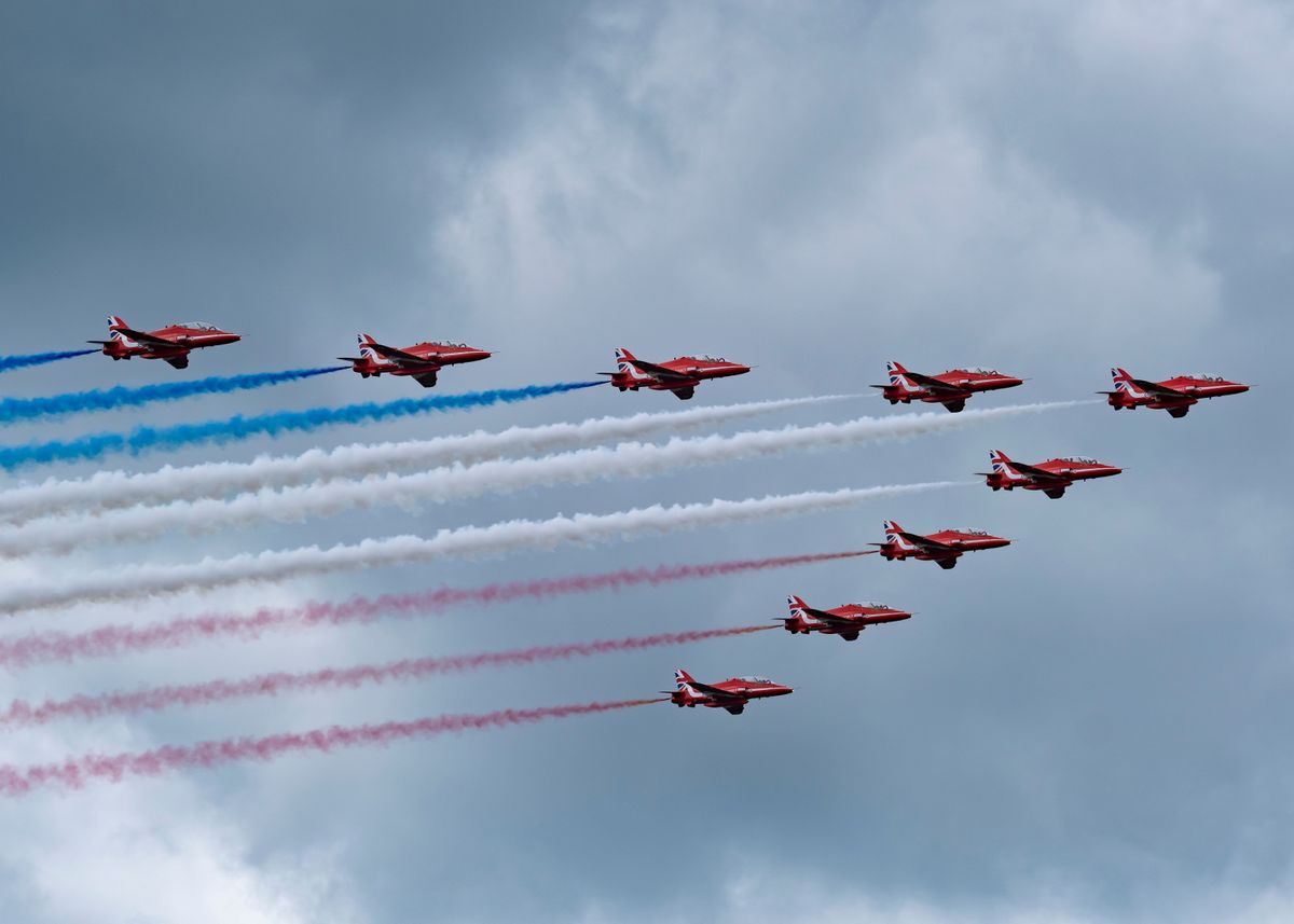 'The Red Arrows' Poster, picture, metal print, paint by Ricardo Costa ...