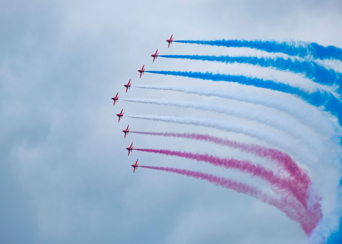 'The Red Arrows' Poster by Ricardo Costa | Displate
