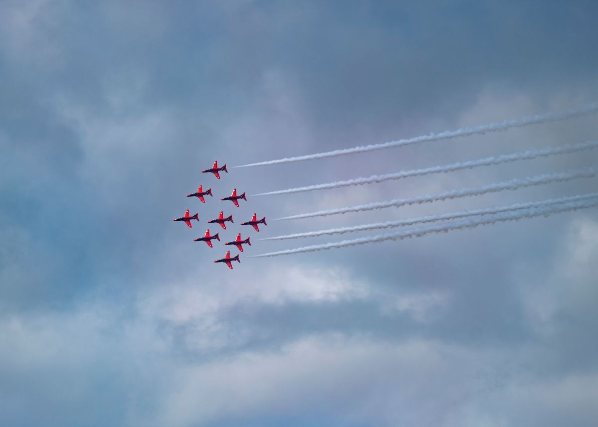 'The Red Arrows' Poster, picture, metal print, paint by Ricardo Costa ...