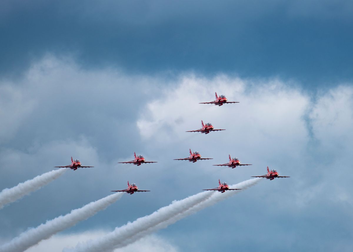 'The Red Arrows' Poster, picture, metal print, paint by Ricardo Costa ...