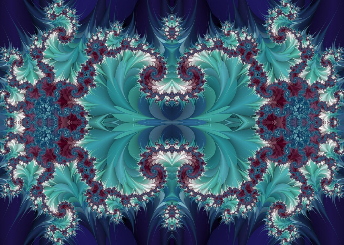 'Fractal' Poster, picture, metal print, paint by Milos Maric | Displate