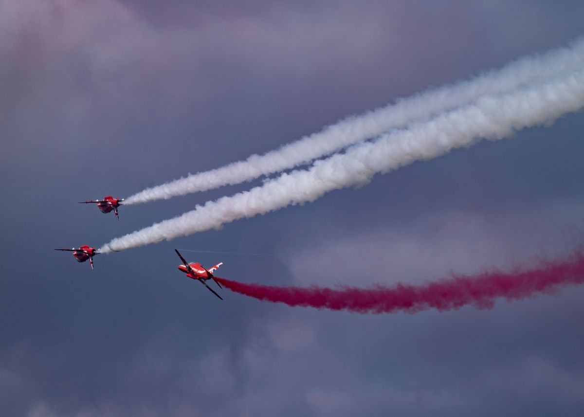 'The Red Arrows' Poster, picture, metal print, paint by Ricardo Costa ...