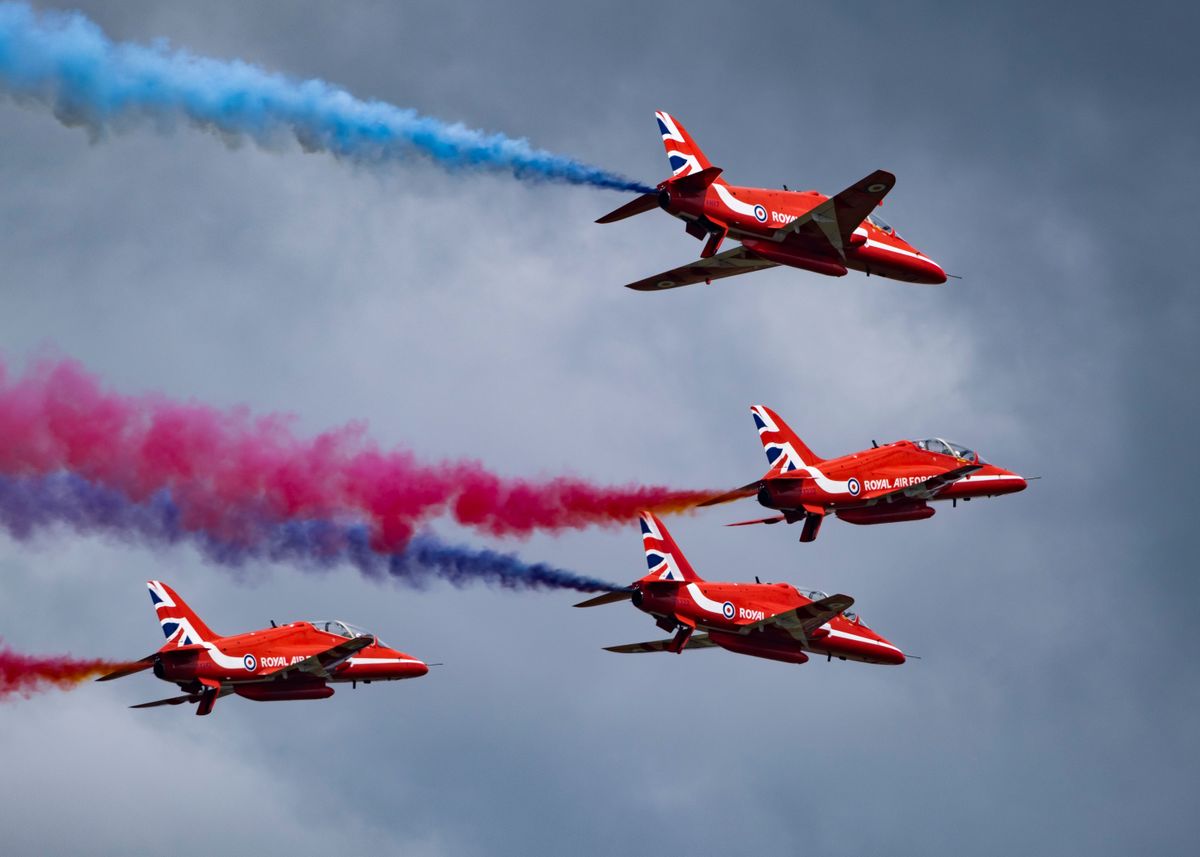 'The Red Arrows' Poster, picture, metal print, paint by Ricardo Costa ...