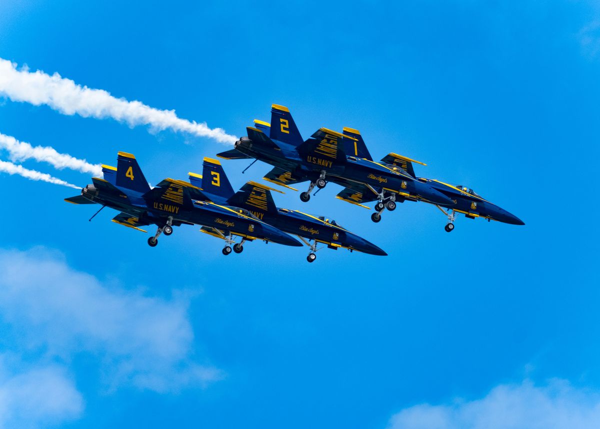'Blue Angels' Poster, picture, metal print, paint by Ricardo Costa ...
