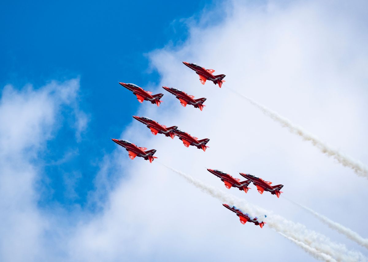 'The Red Arrows' Poster, picture, metal print, paint by Ricardo Costa ...