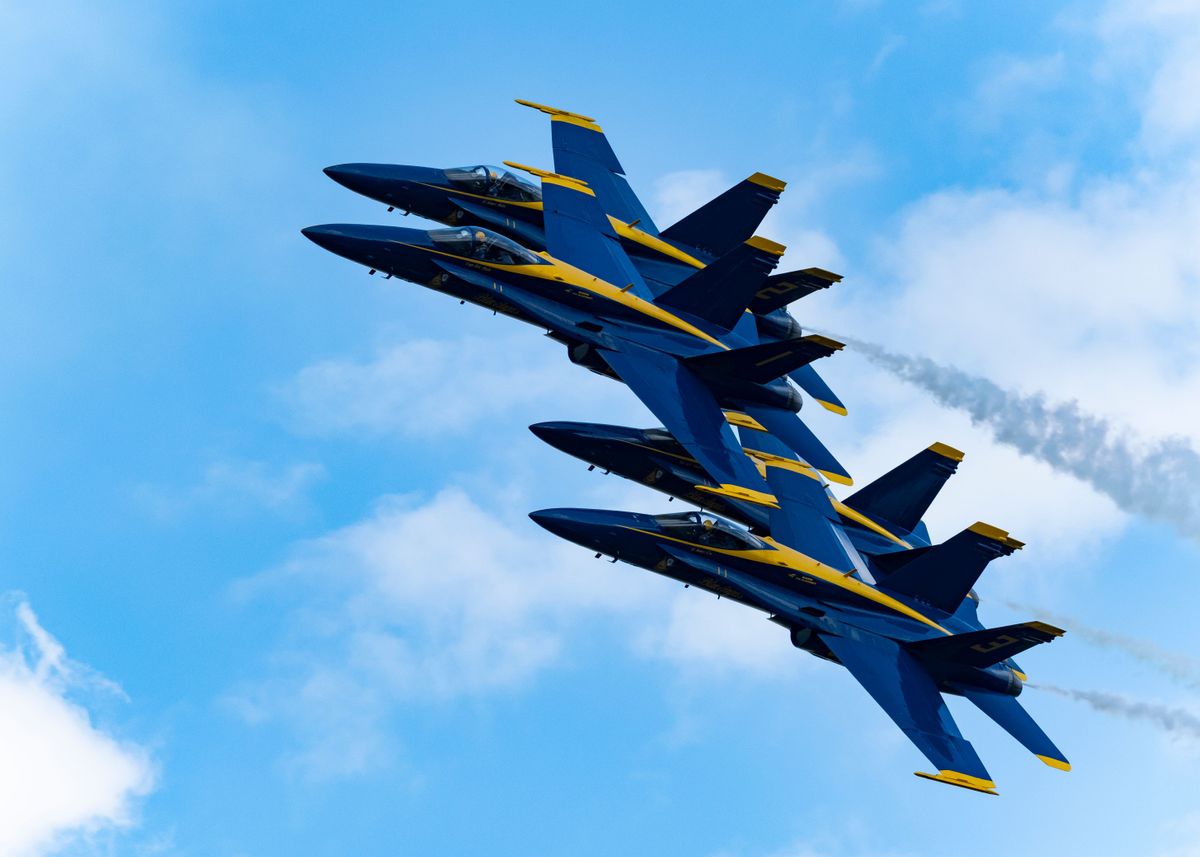 'Blue Angels' Poster, picture, metal print, paint by Ricardo Costa ...