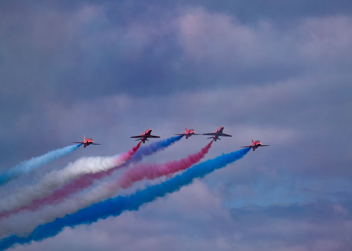 'The Red Arrows' Poster, picture, metal print, paint by Ricardo Costa ...