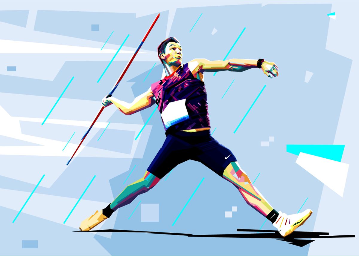 'javelin' Poster, picture, metal print, paint by Fill Artwork | Displate