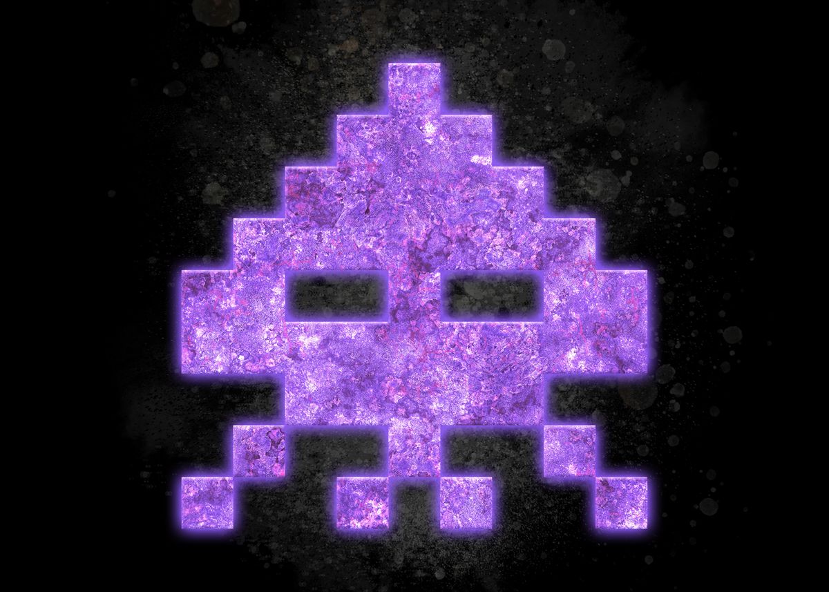 'INVADER V' Poster, picture, metal print, paint by msp4rrow | Displate