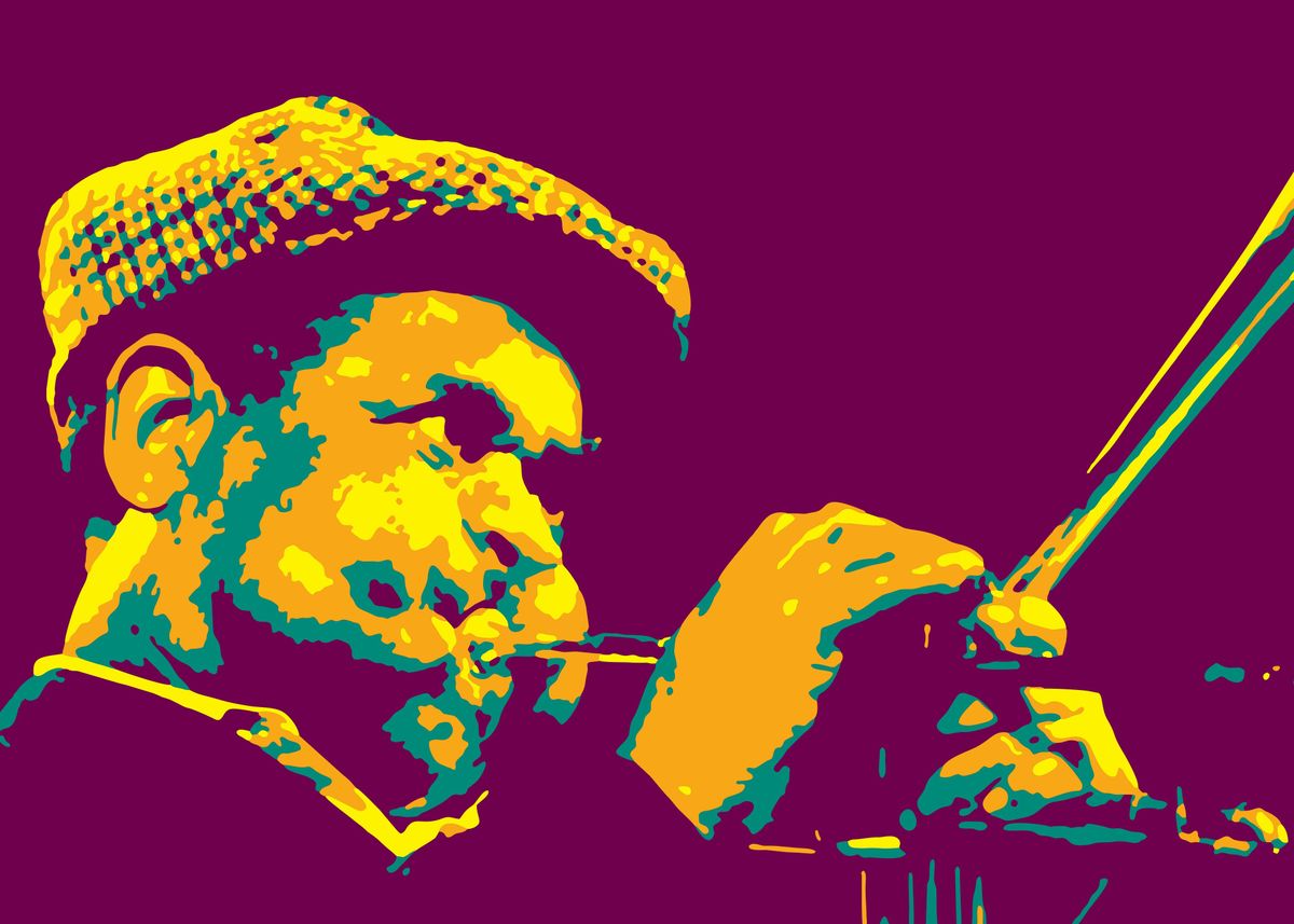 'Dizzy Gillespie v2' Poster, picture, metal print, paint by taurungka ...