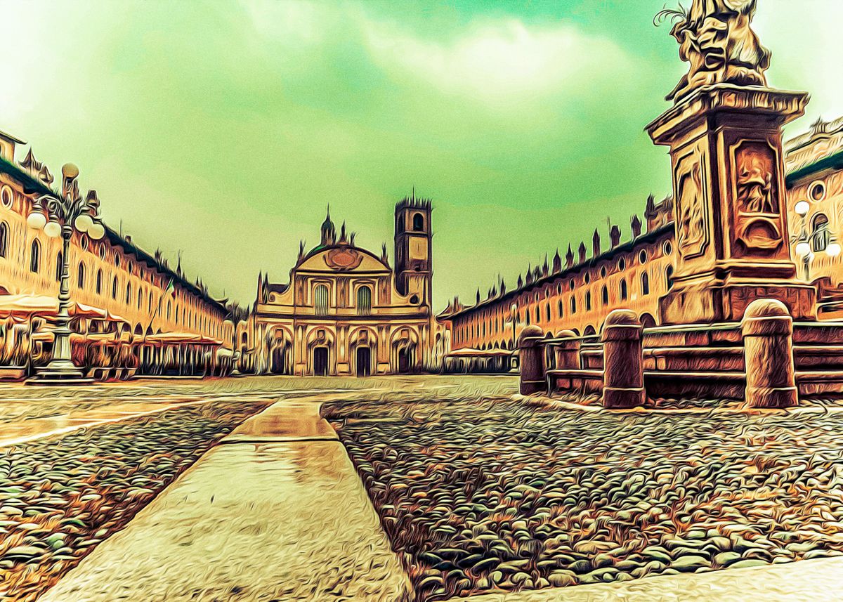 'The stunning Piazza Ducale' Poster, picture, metal print, paint by ...