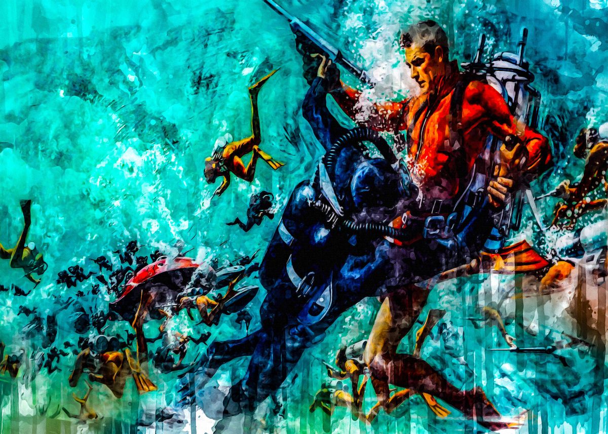 'Thunderball 4' Poster, picture, metal print, paint by Jeffery Anabelle ...