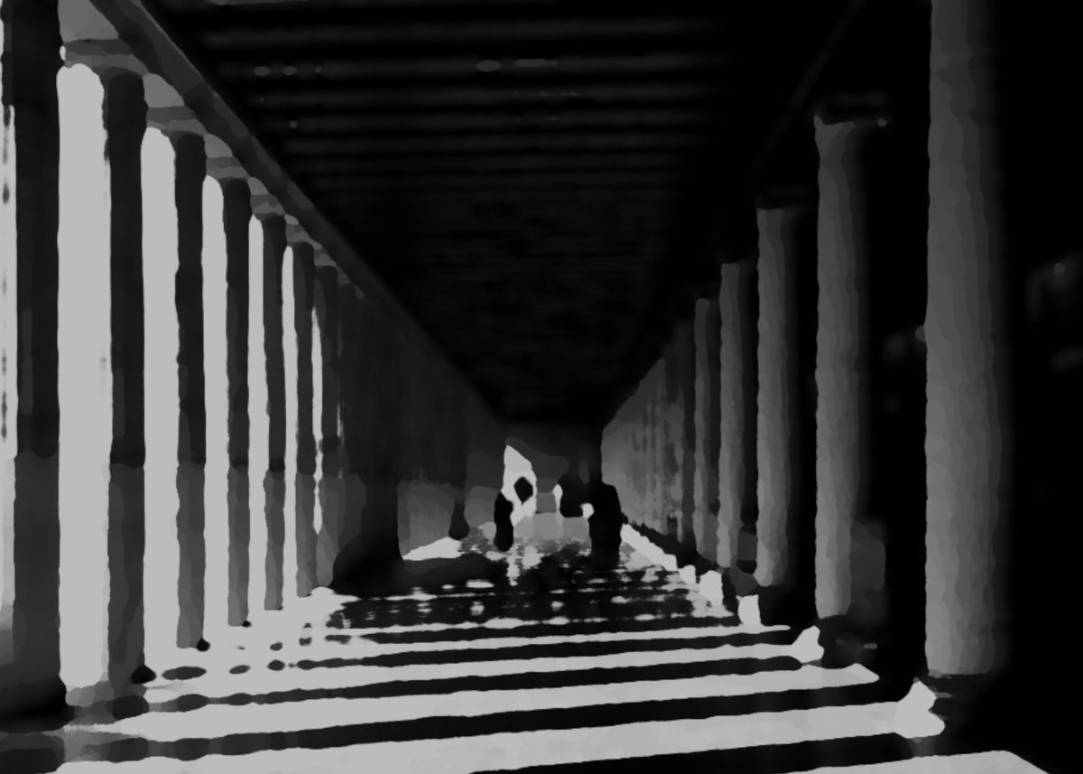 'Stoa' Poster, picture, metal print, paint by Oliver Herlemann | Displate