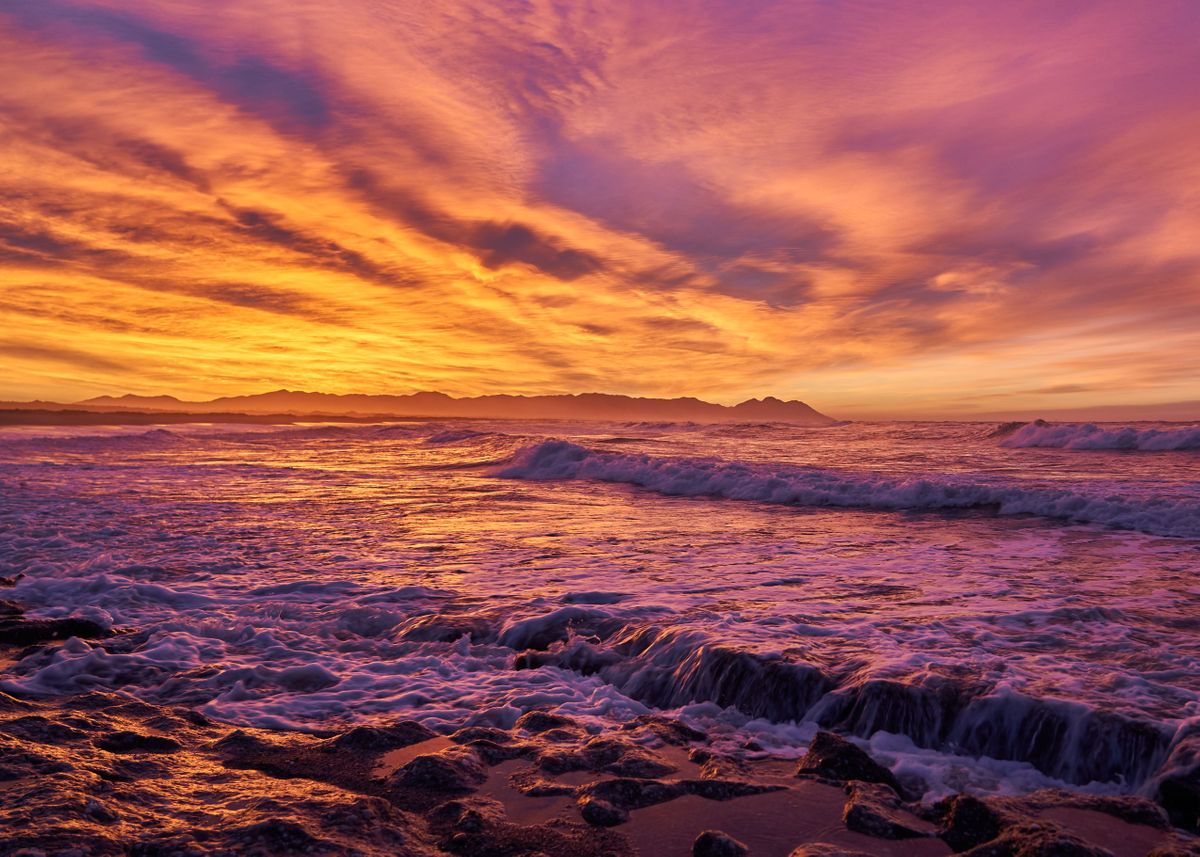 'Orange hour' Poster, picture, metal print, paint by AndresRomero ...