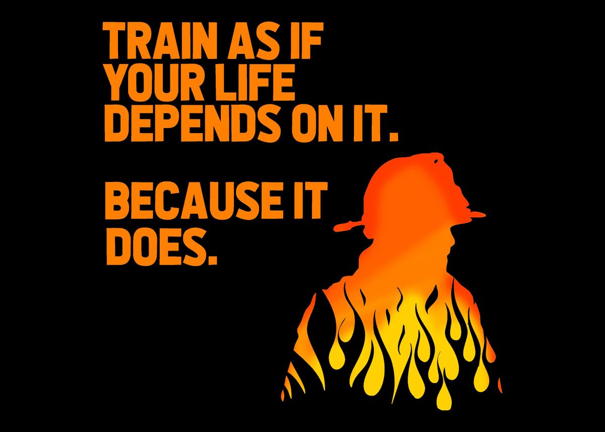 'Firefighter' Poster by TheSpezialBrand | Displate