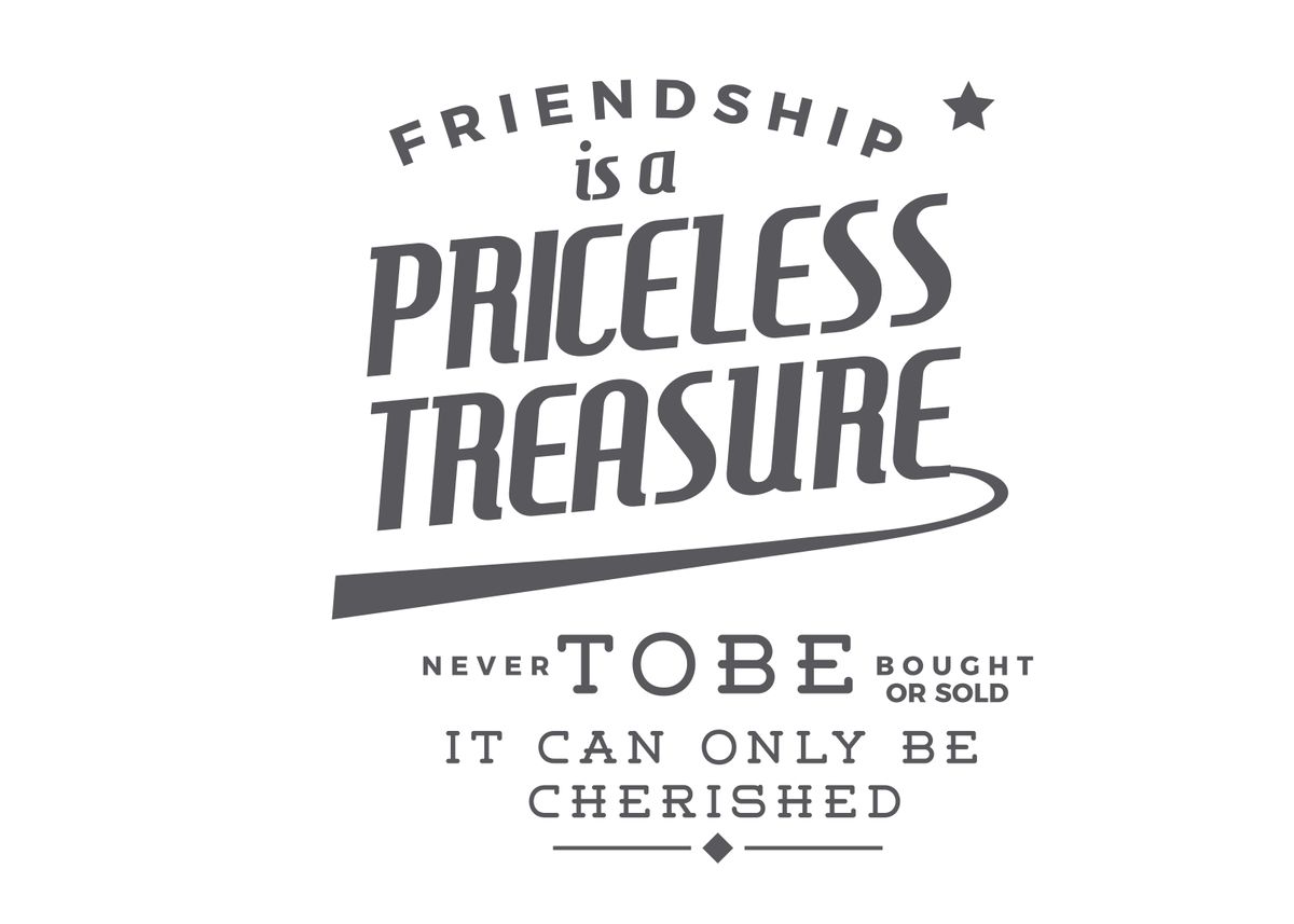'Friendship is a priceless ' Poster by baraiko eiji | Displate